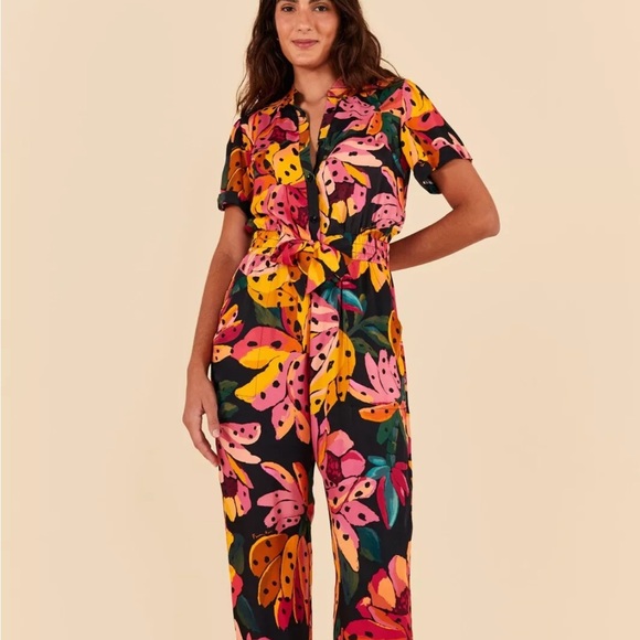 FARM Rio | Pants & Jumpsuits | Nwt Farm Rio Brazil Banana Flower ...